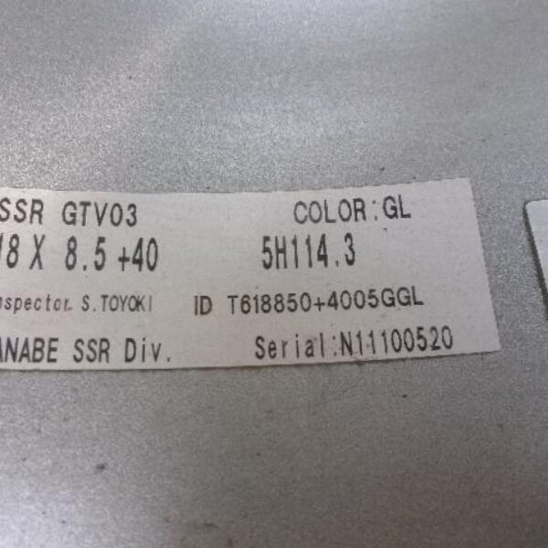 TANABE SSR GTV03 18インチ アップガレージ塩尻北インター店｜アップガレージ塩尻北インター店 公式SHOPブログ